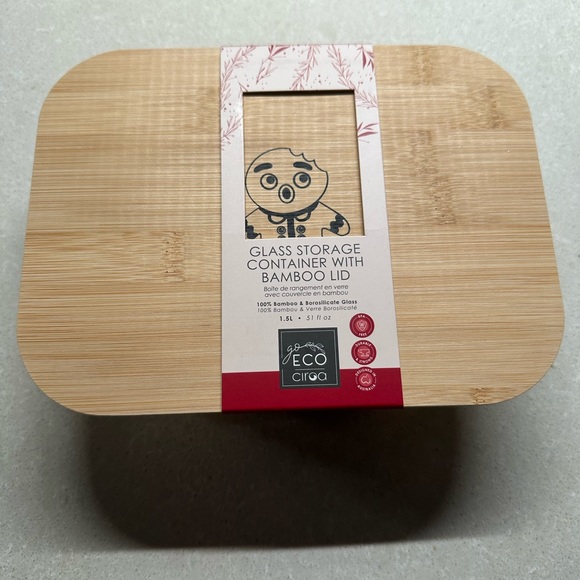 Eco Ciroa | Kitchen | Eco Ciroa Glass Storage With Bamboo Lid | Poshmark